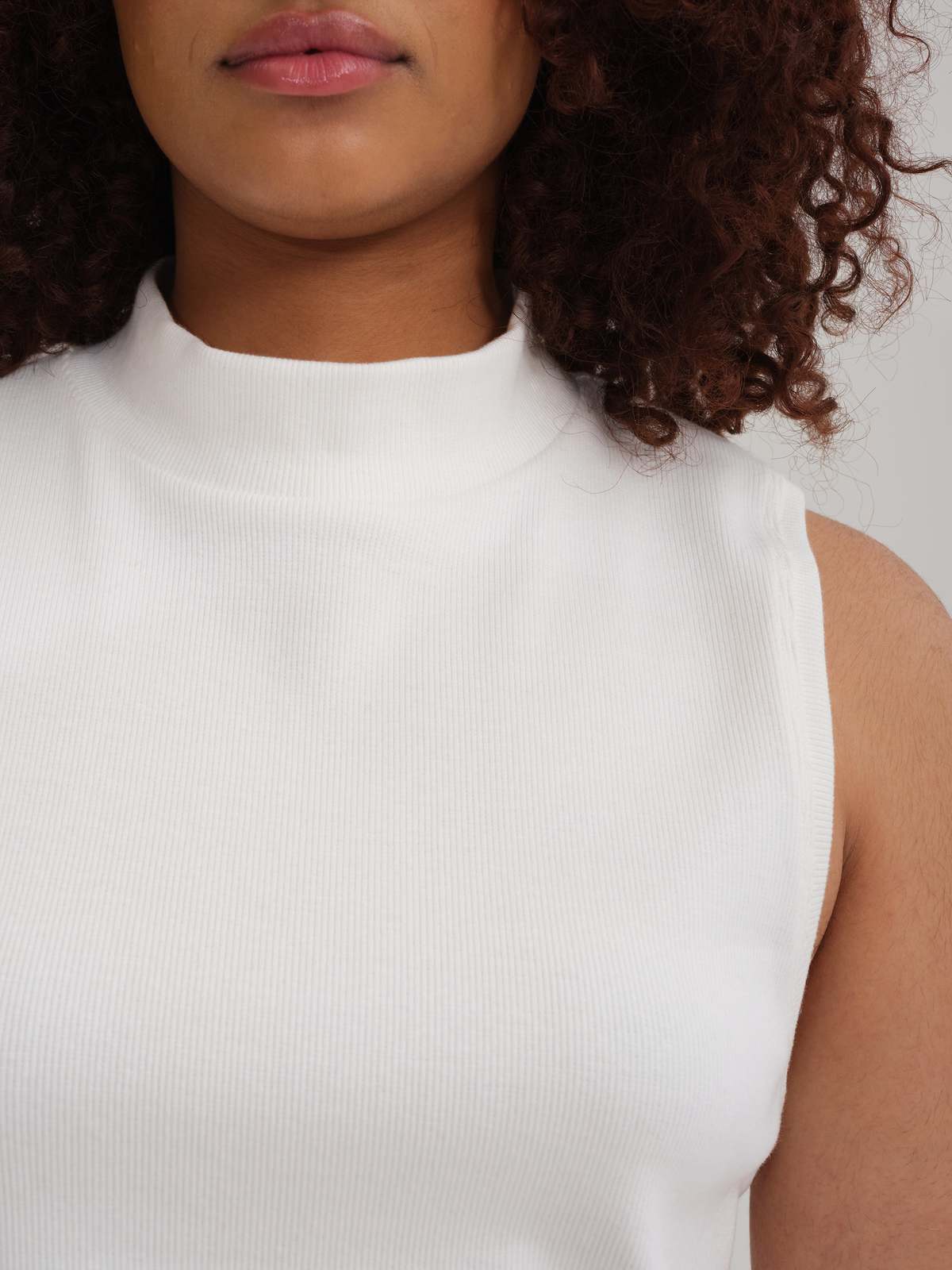 Odeyalo Mui Mui Mock Neck Tank - Black | Garmentory