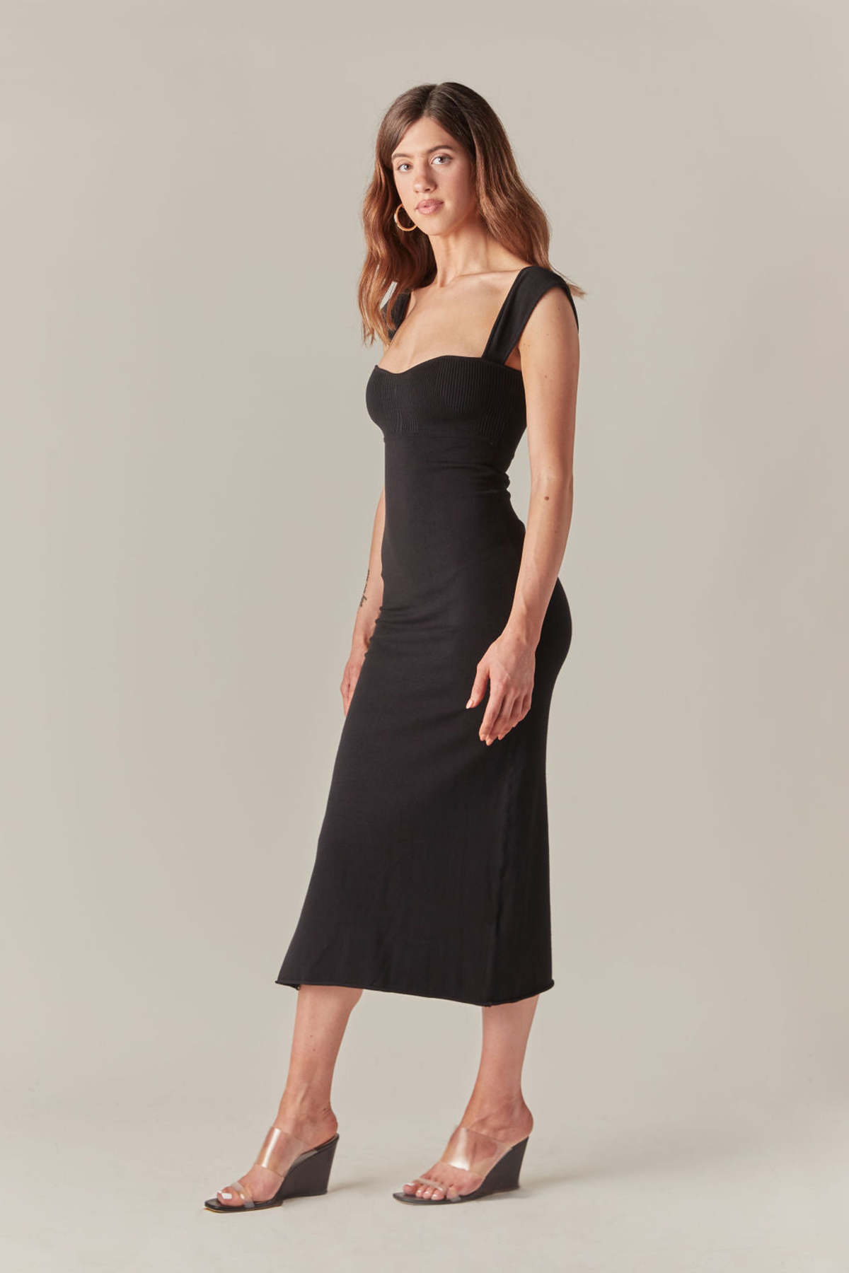 Greyven Gwen Empire Dress - Black | Garmentory