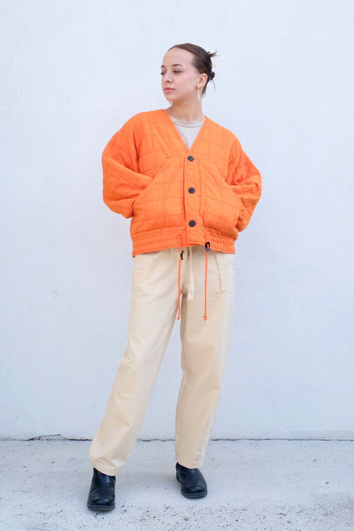 Girls of Dust Quilted Reactor Jacket - Tangerine | Garmentory