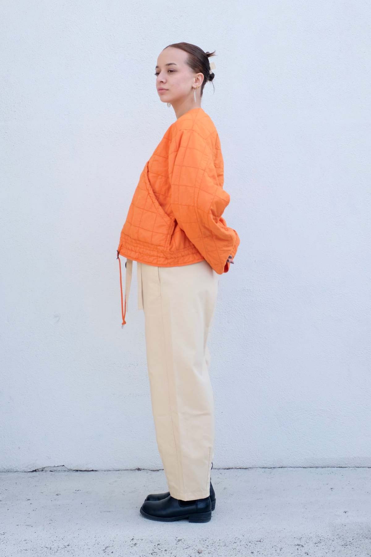 Girls of Dust Quilted Reactor Jacket - Tangerine | Garmentory