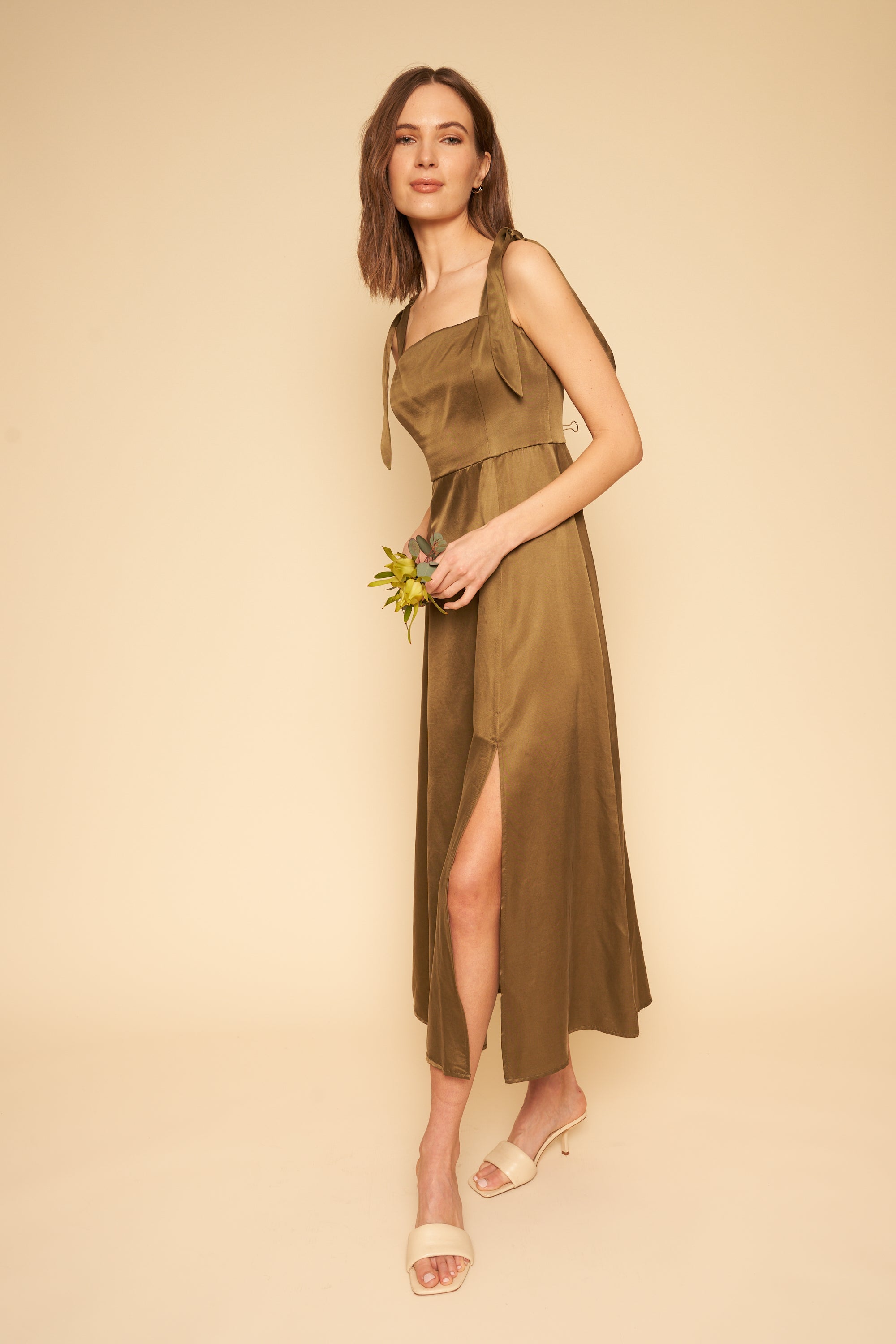 Whimsy + Row Danielle Dress - Hunter | Garmentory