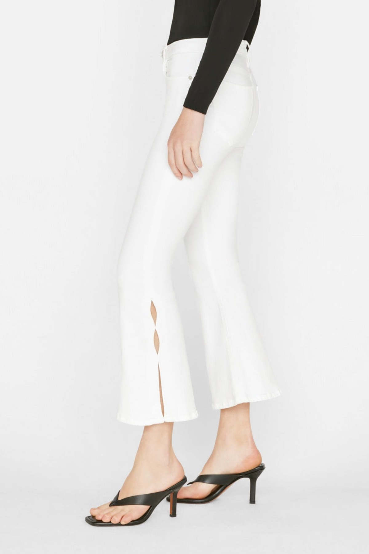 FRAME Denim Le Crop Flare Mini Slits | Garmentory
