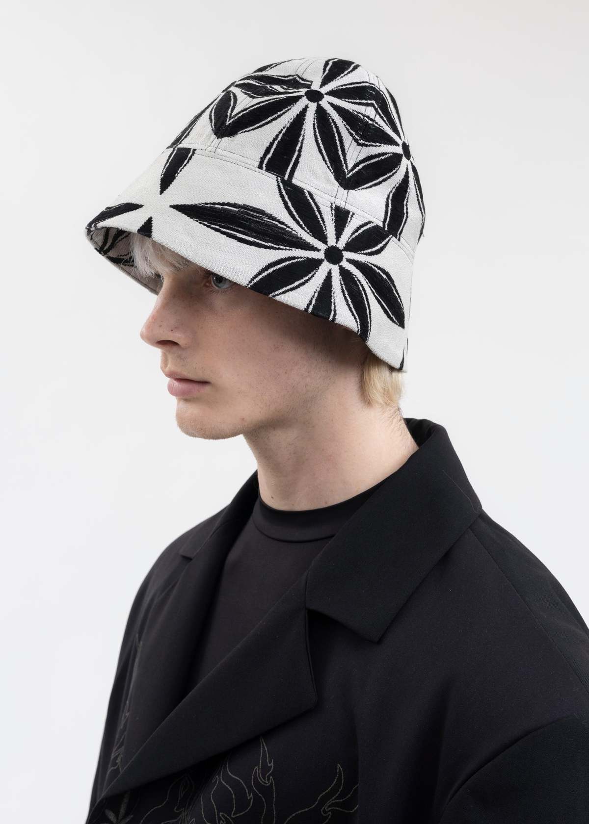 KUSIKOHC JACQUARD KSK BUCKET HAT - IVORY | Garmentory