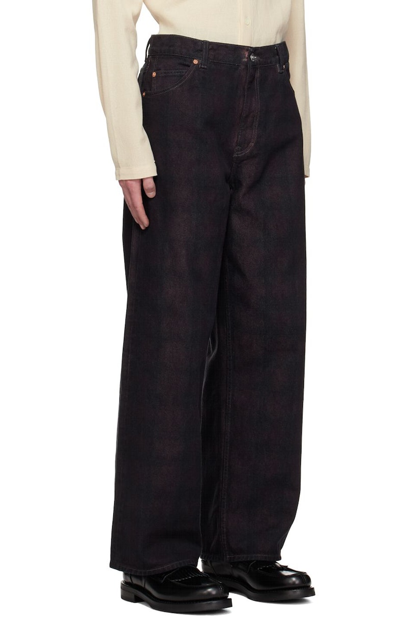 Our Legacy Vast Cut Jeans - Overdyed Big Lumberjack Print | Garmentory