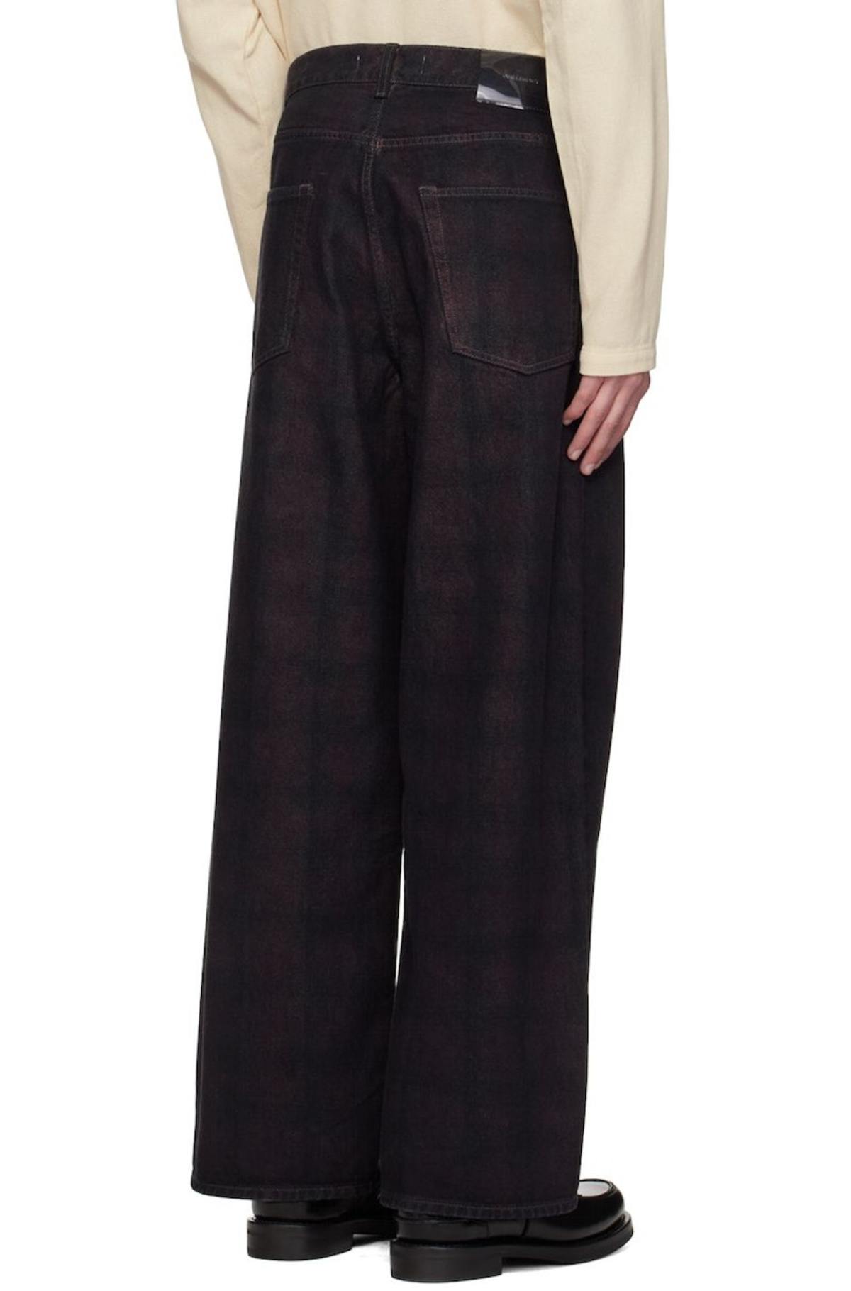 Our Legacy Vast Cut Jeans - Overdyed Big Lumberjack Print | Garmentory