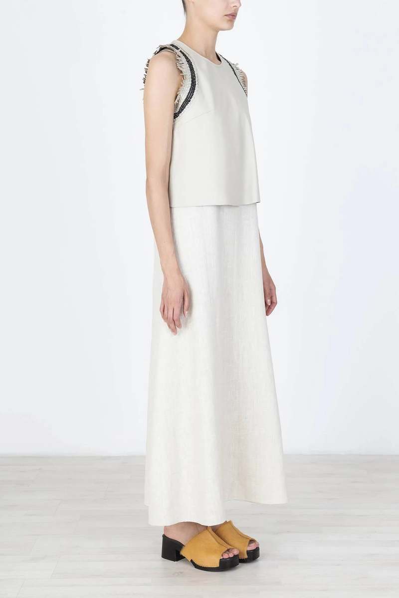 Alysi Leather Top - Papiro | Garmentory