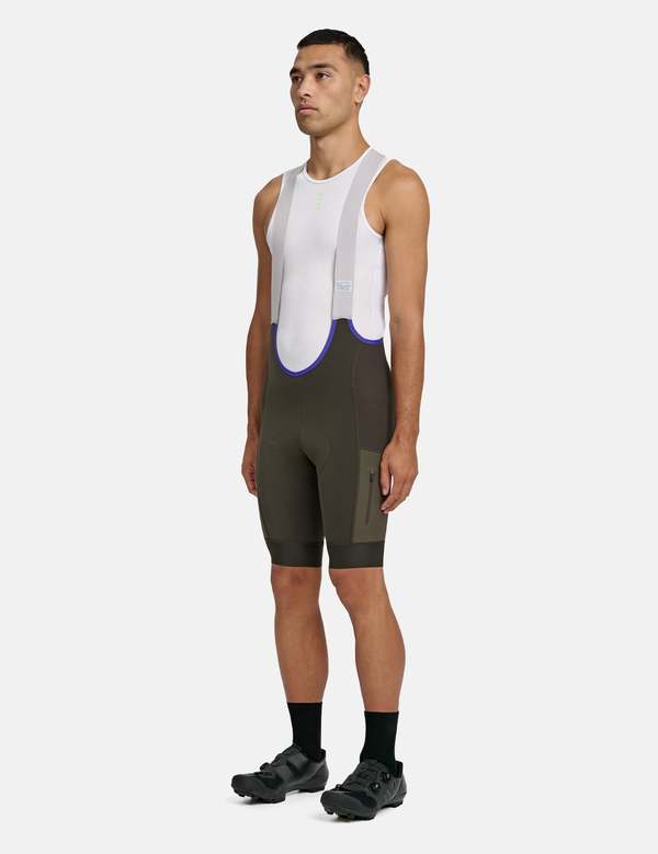 MAAP Alt_Road Cargo Bib Shorts - Burnt Olive Green | Garmentory