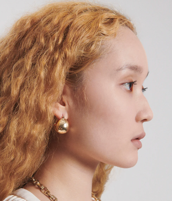 Rachel Comey Keel Hoop - 12K Gold Plated Brass | Garmentory