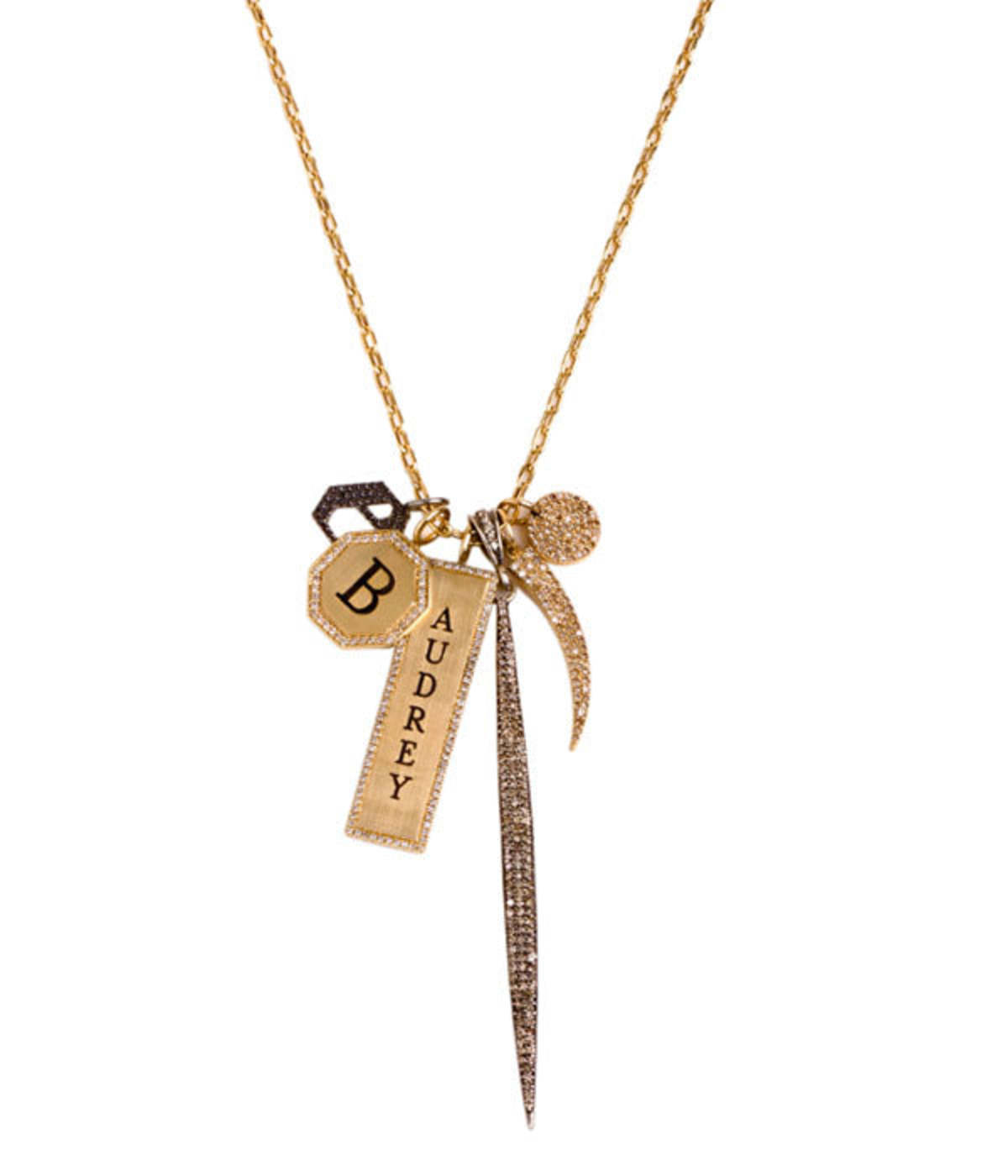 Diamond Tusk Pendant - Yellow Gold | Garmentory