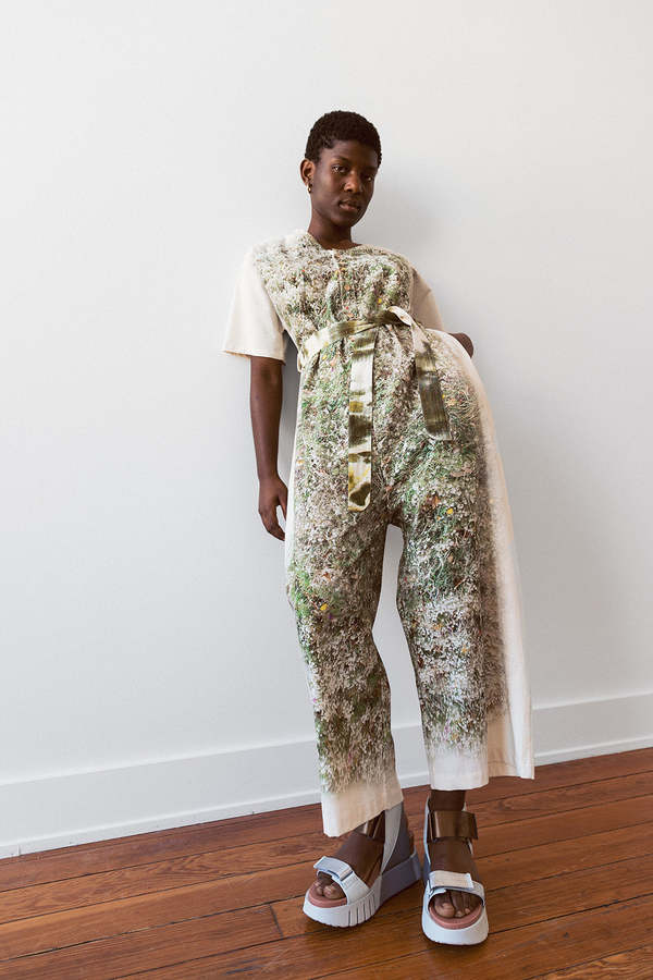 Anntian Overall - Print Pressed Grass | Garmentory