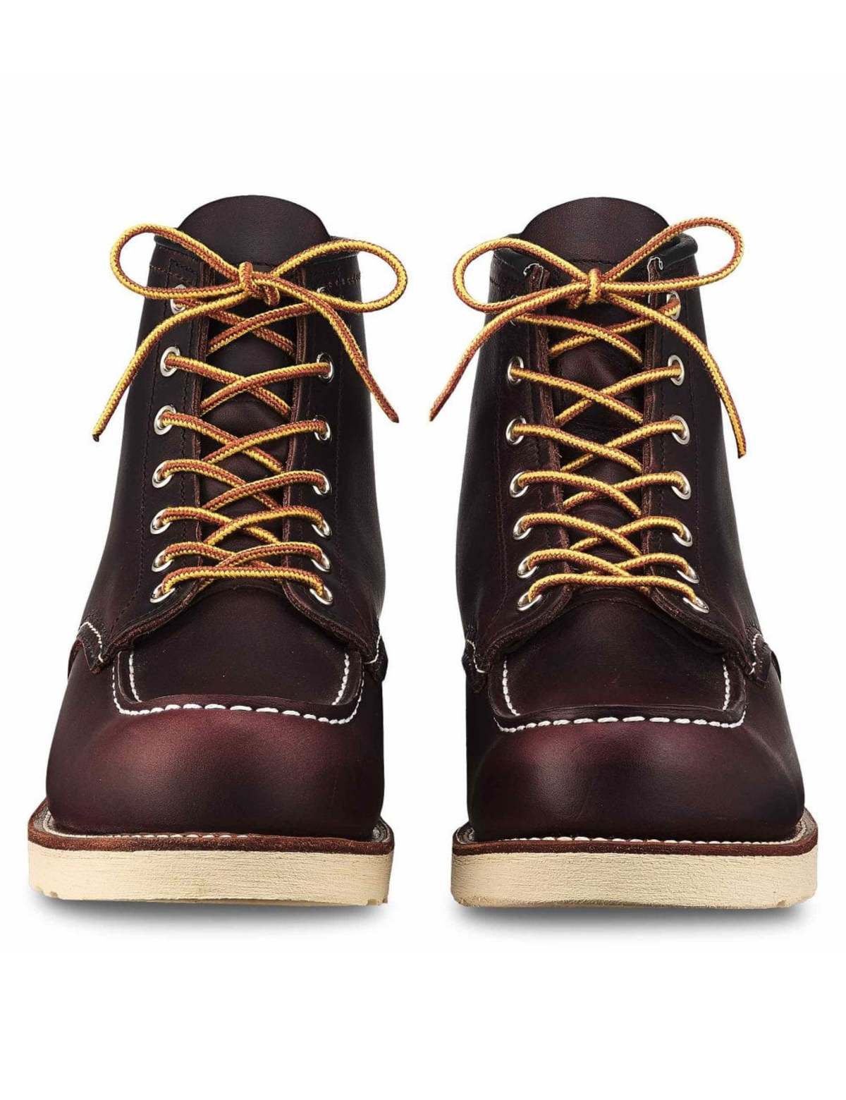 Red Wing 8847 Heritage Work 6 Moc Toe Boot - Black Cherry Excalibur Leather | Garmentory