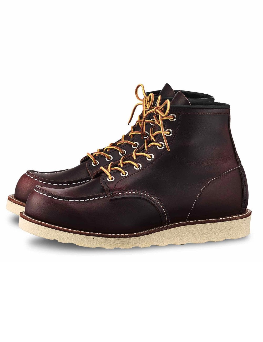 Red Wing 8847 Heritage Work 6 Moc Toe Boot - Black Cherry Excalibur Leather | Garmentory