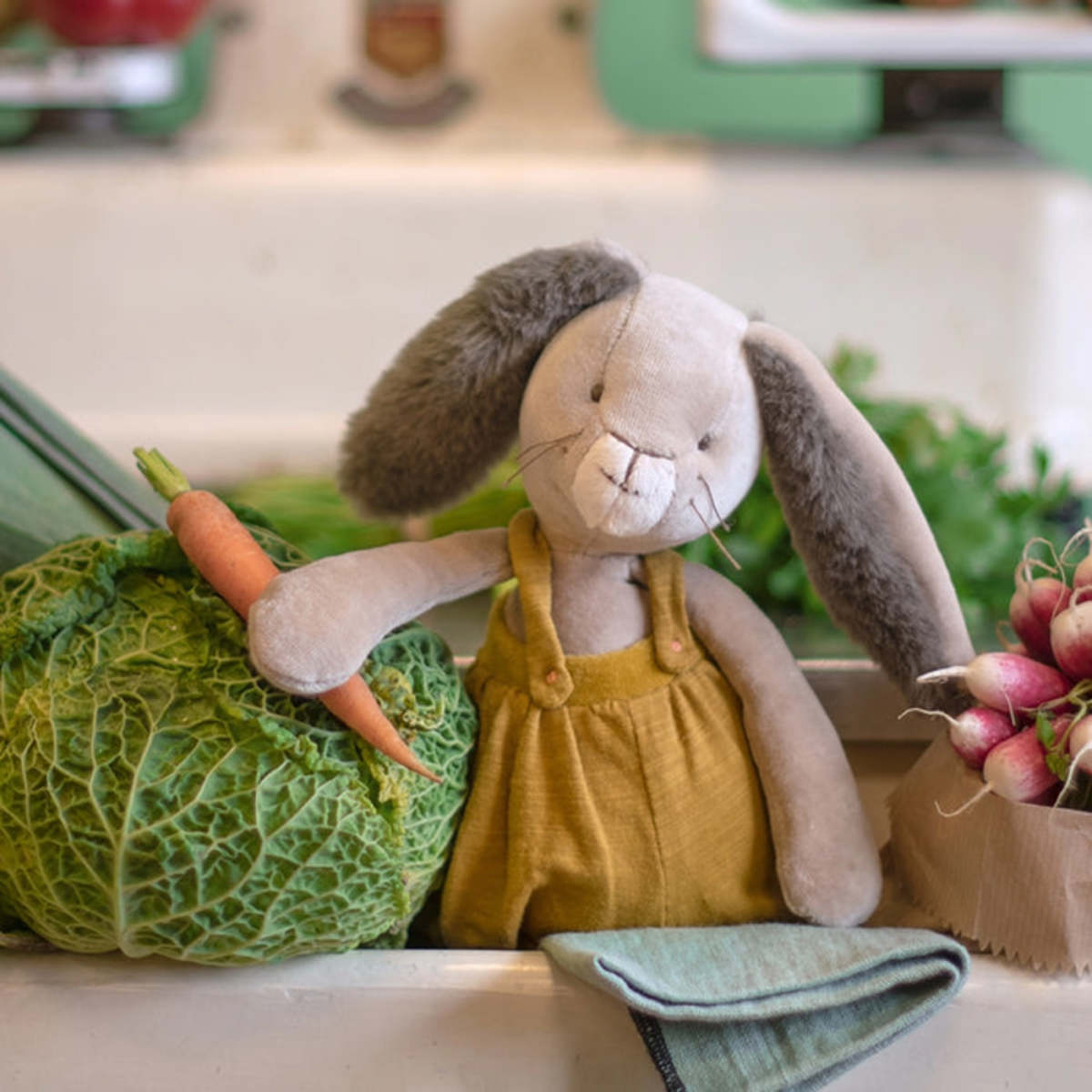 Moulin Roty Trois Petits Lapins Rabbit Soft Toy - Ochre | Garmentory