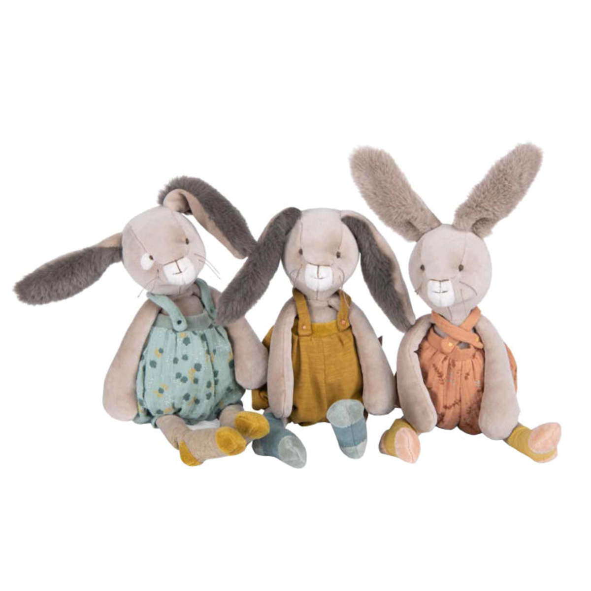 Moulin Roty Trois Petits Lapins Rabbit Soft Toy - Ochre | Garmentory