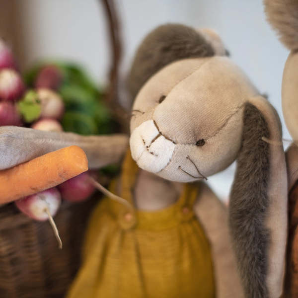 Moulin Roty Trois Petits Lapins Rabbit Soft Toy - Ochre | Garmentory