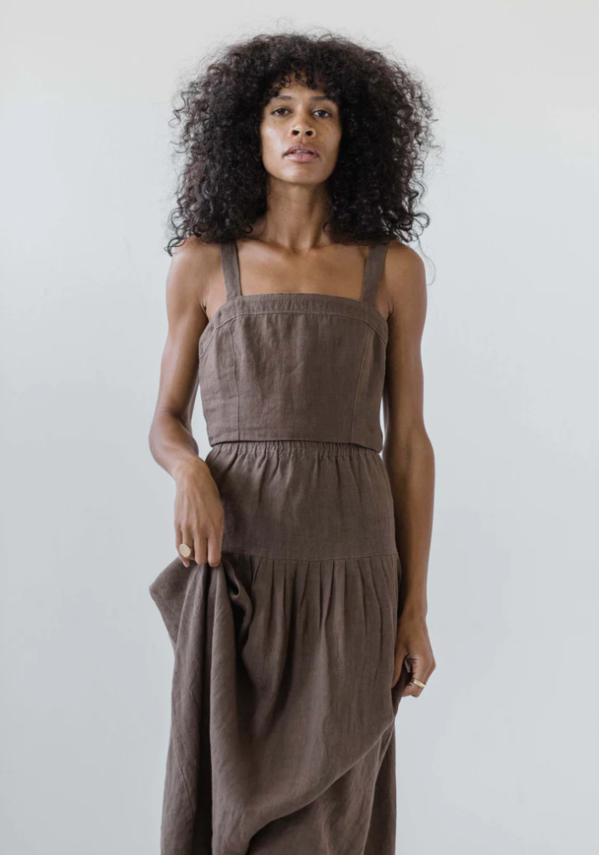 First Rite Lia Tank - Laundered Cocoa | Garmentory