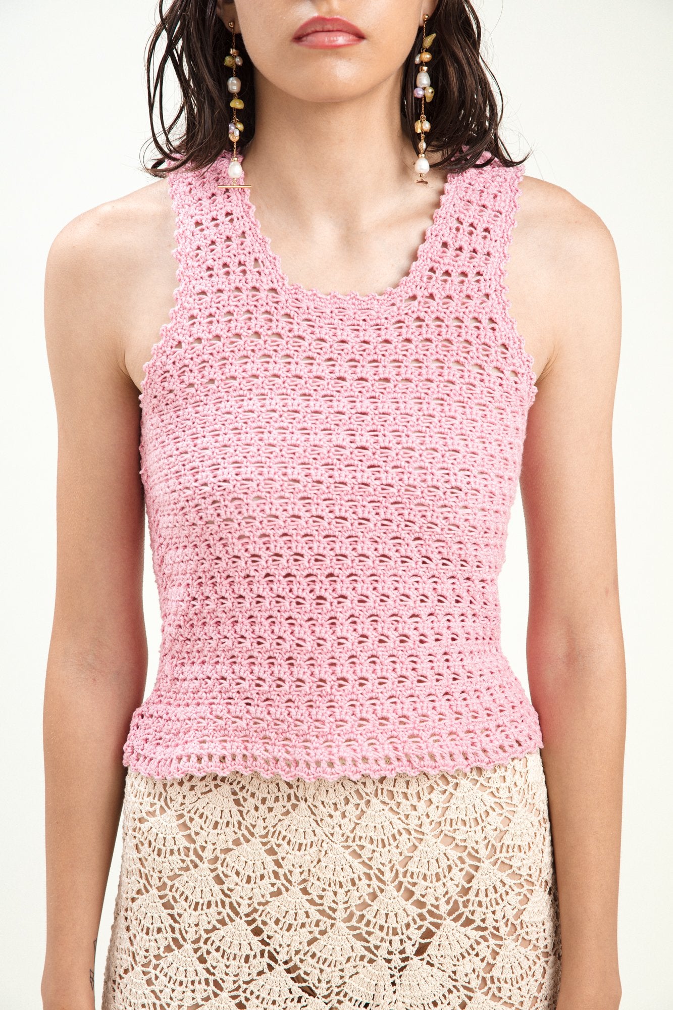 Tala Barbotin Khalidy Wardeh Tank - Rose | Garmentory