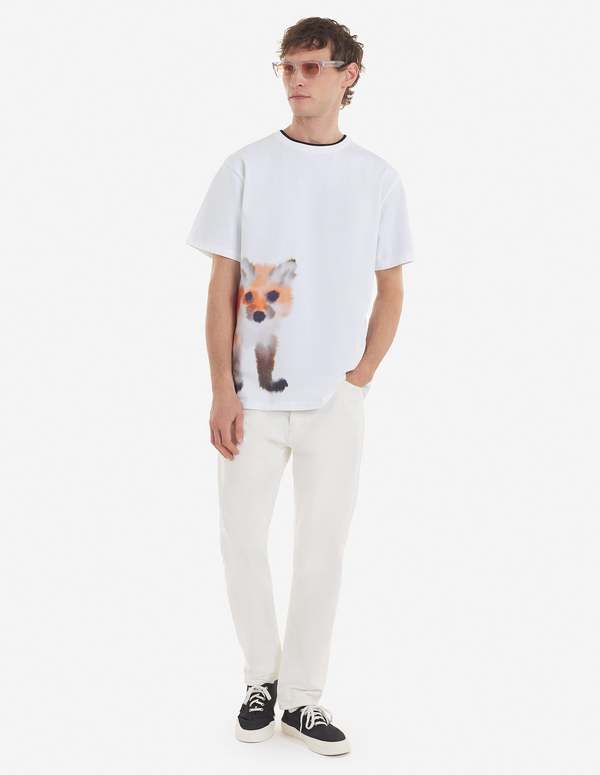 Kitsune x Rop Van Mierlo Fox Relaxed Tee - Aquarelle Print | Garmentory