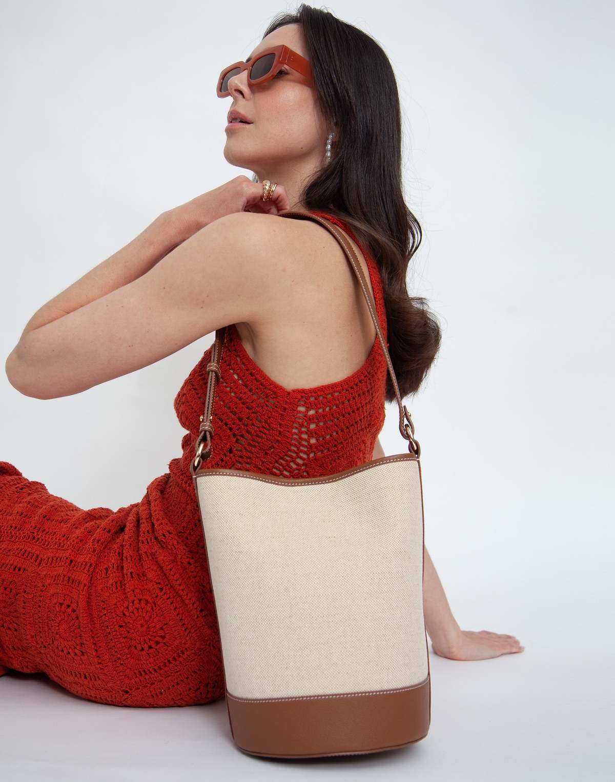 Hyer Goods Canvas Convertible Bucket Bag | Garmentory