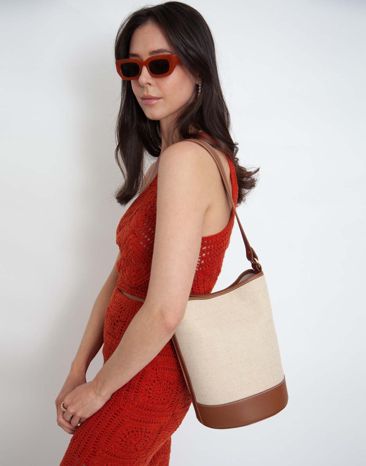 Hyer Goods Canvas Convertible Bucket Bag | Garmentory