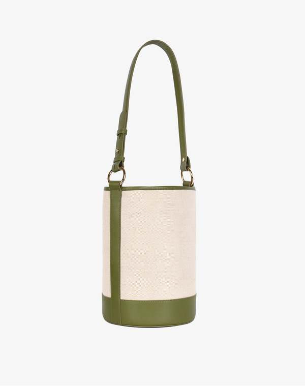 Hyer Goods Canvas Convertible Bucket Bag | Garmentory