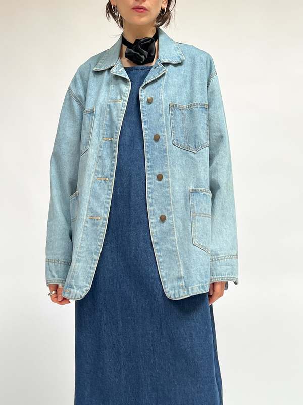 Denim Chore Coat - Light Wash | Garmentory