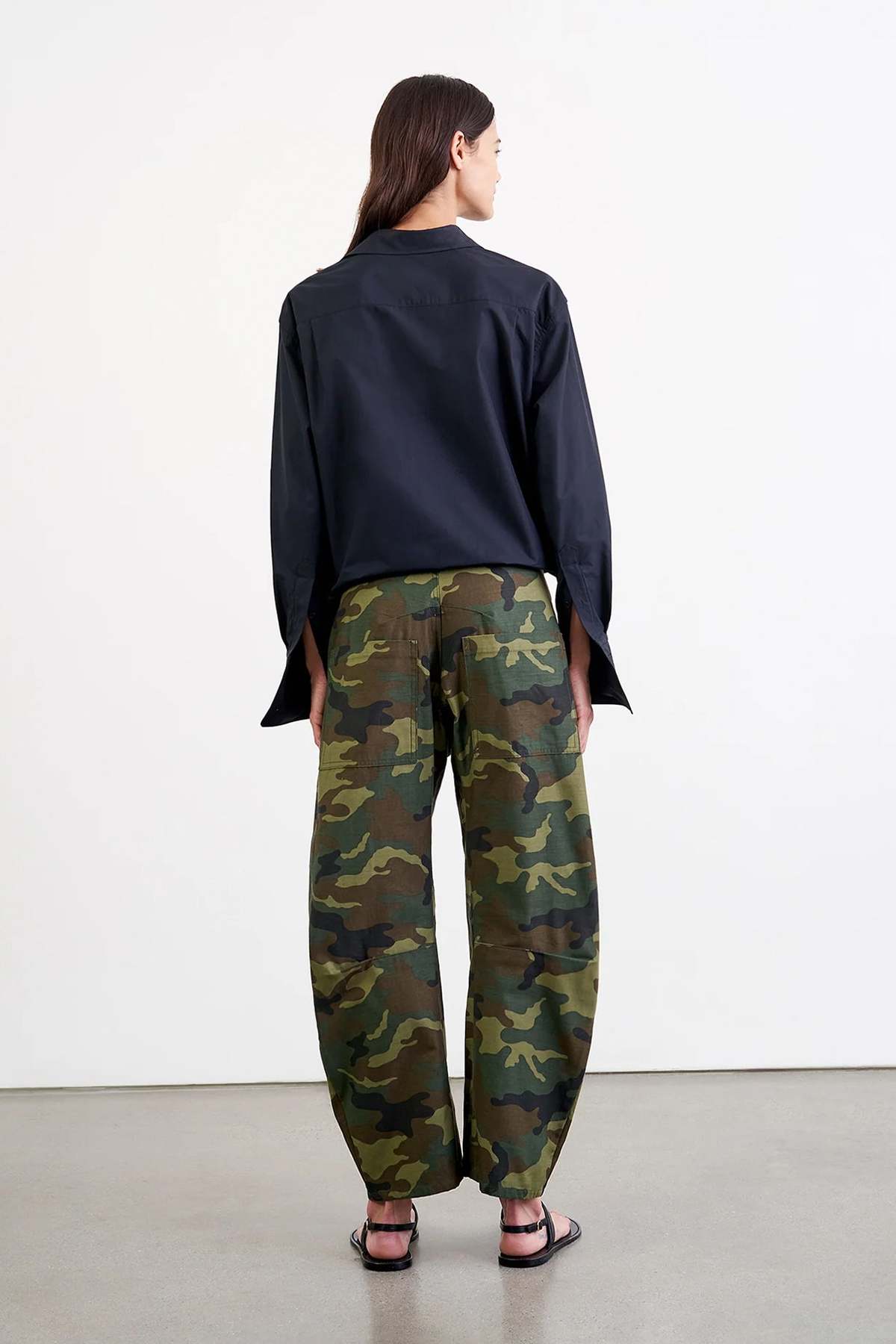 Nili Lotan Shon Pant - Dark Camouflage | Garmentory