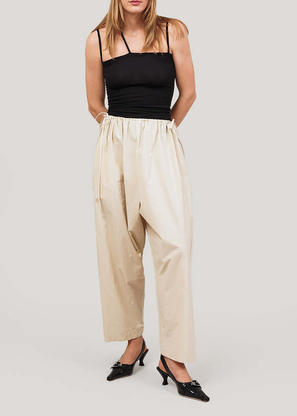 Modern Weaving Parchment Balloon Pant - Cream | Garmentory