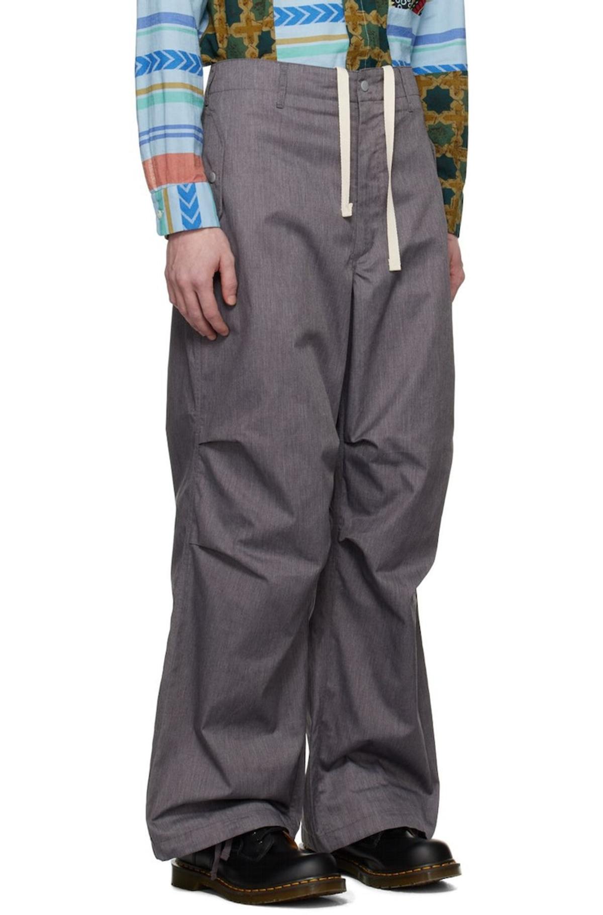 Engineered Garments Drawstring Trousers - Heather Grey | Garmentory