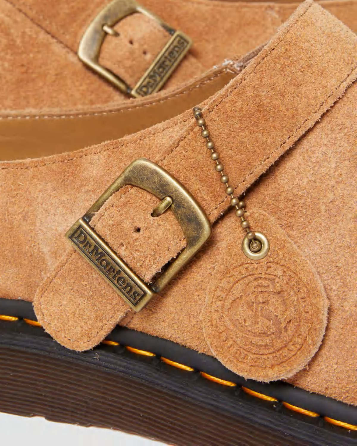 Dr. Martens Isham Desert Oasis Suede Shoes - Sandy Tan | Garmentory