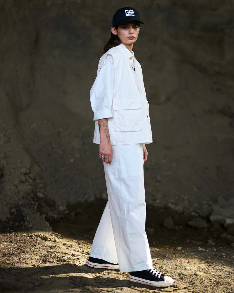 Eat Dust G.o.D. Mighty Cotton Battle Vest - Milk | Garmentory