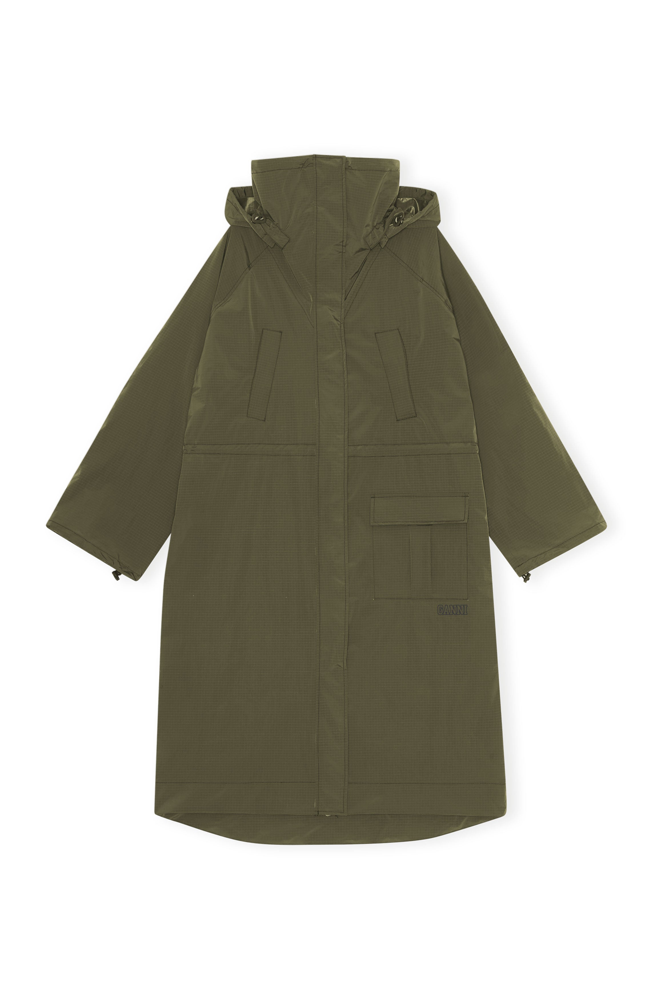 Ganni Software Parka Coat - Kalamata | Garmentory