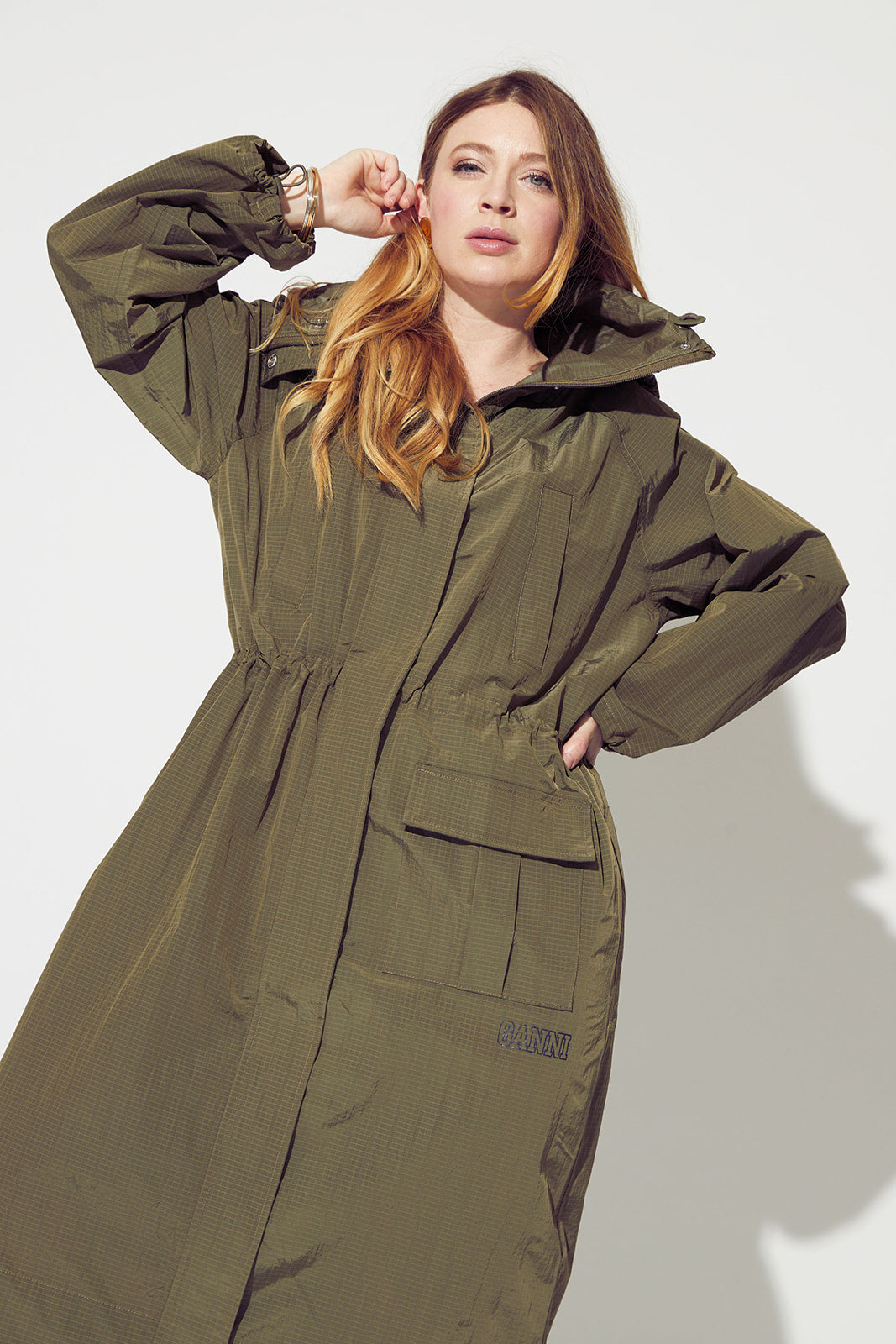 Ganni Software Parka Coat - Kalamata | Garmentory