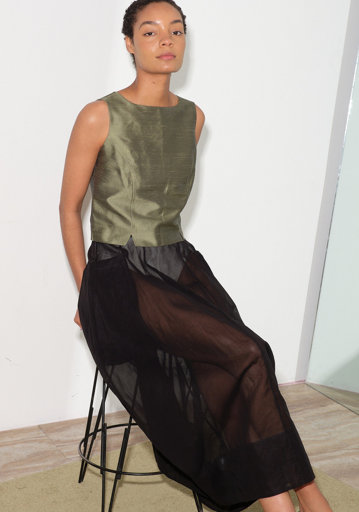 Chelsea Mak Yvette Top - Jade | Garmentory