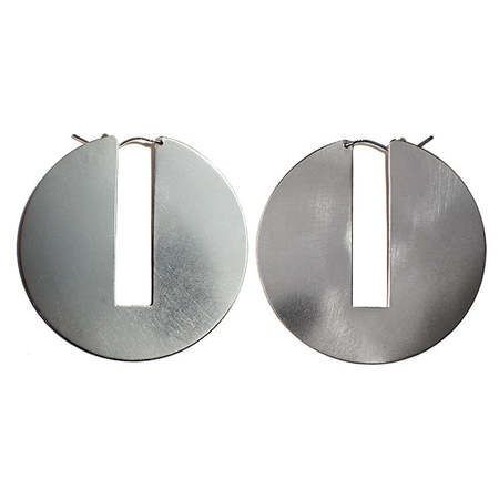 Lila Rice Crescent Hoops | Garmentory