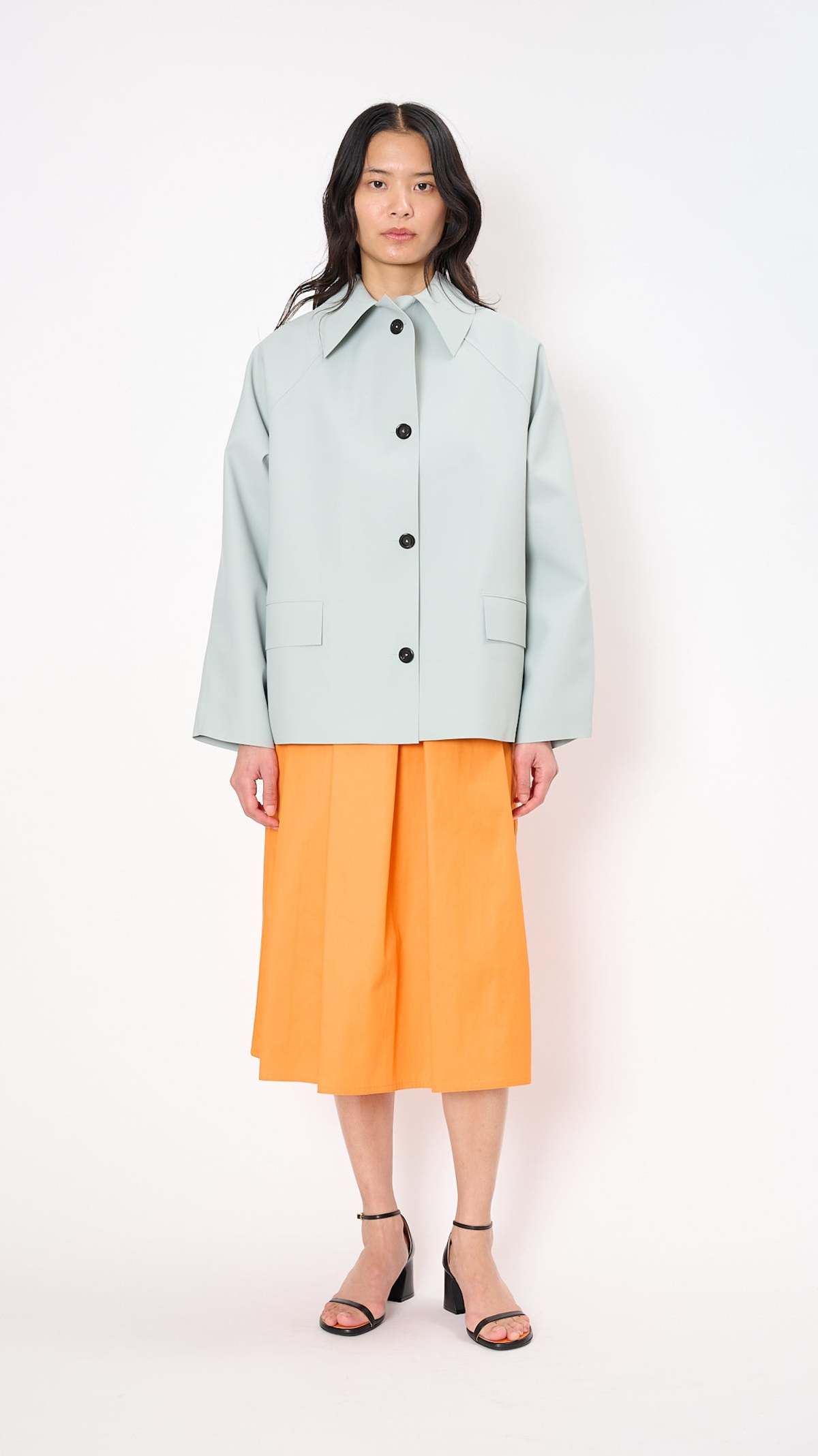 KASSL Original Hip Rubber Coat - Dirty Mint | Garmentory