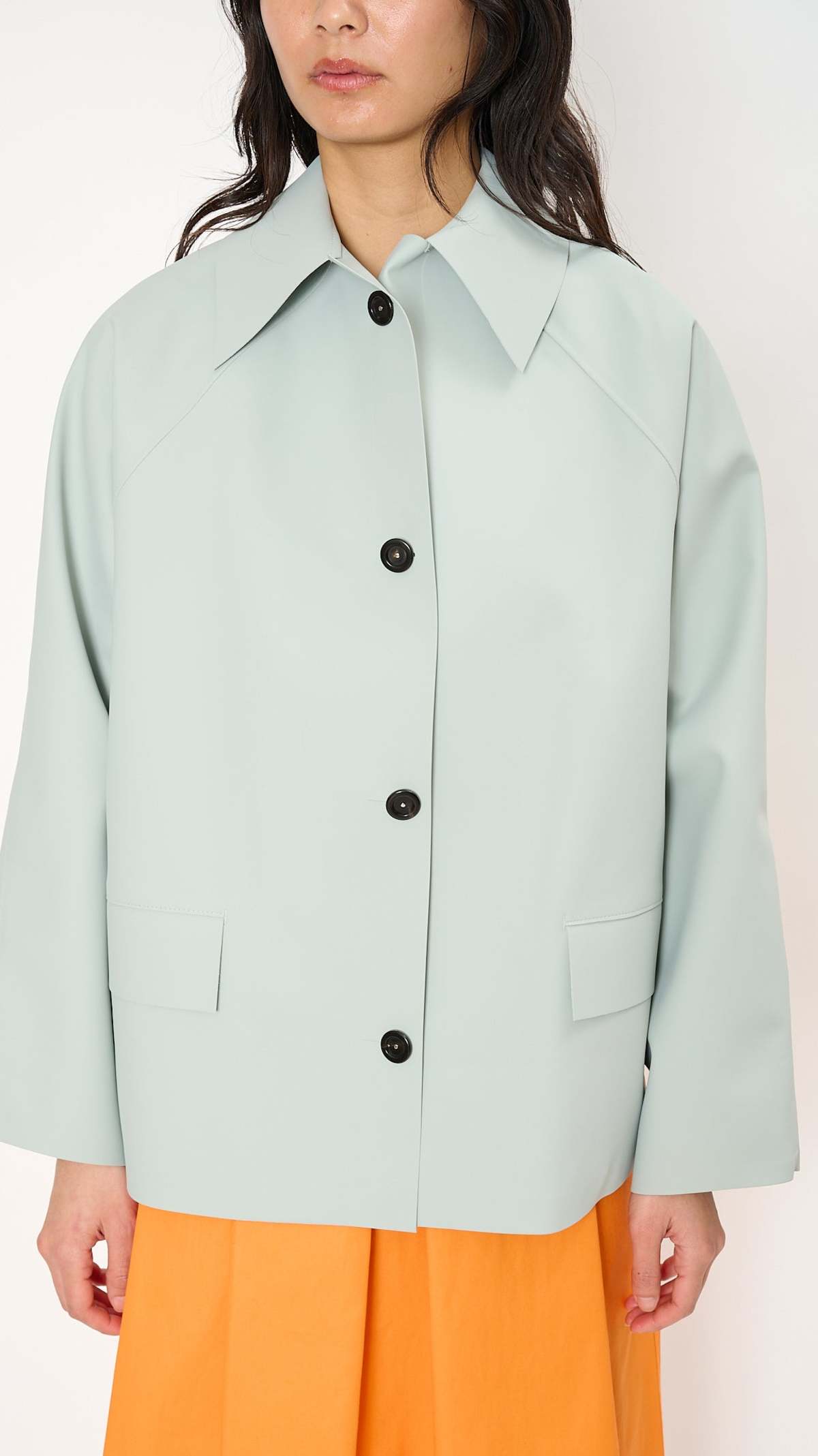 KASSL Original Hip Rubber Coat - Dirty Mint | Garmentory