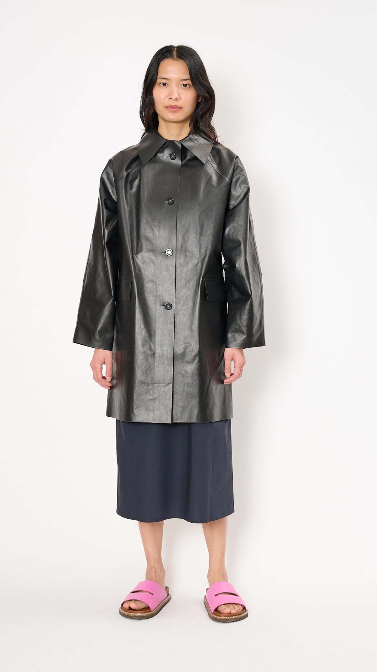 KASSL Original Oil Coat - Black | Garmentory