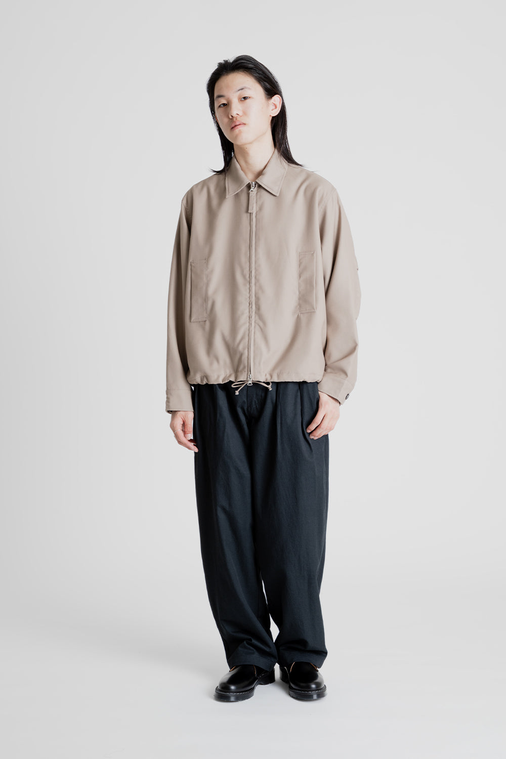 Uniform Bridge Single Blouson Jacket - Beige | Garmentory