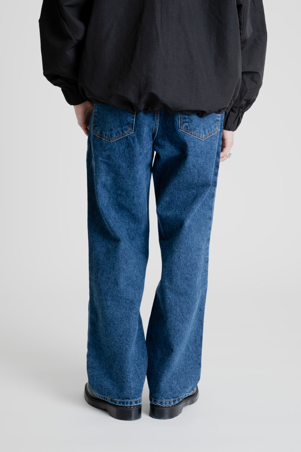 Uniform Bridge Wide One Tuck Denim Pants - Indigo Washed | Garmentory