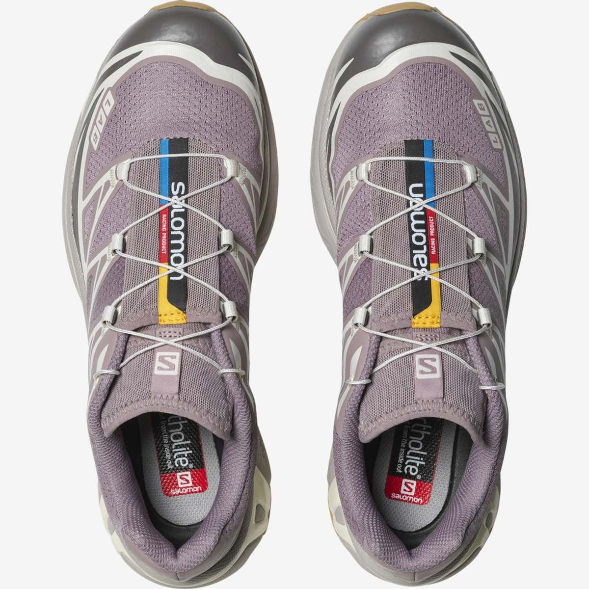 Salomon XT 6 Sportstyle Shoes - Quail/Plum Kitten/Vanilla Ice | Garmentory