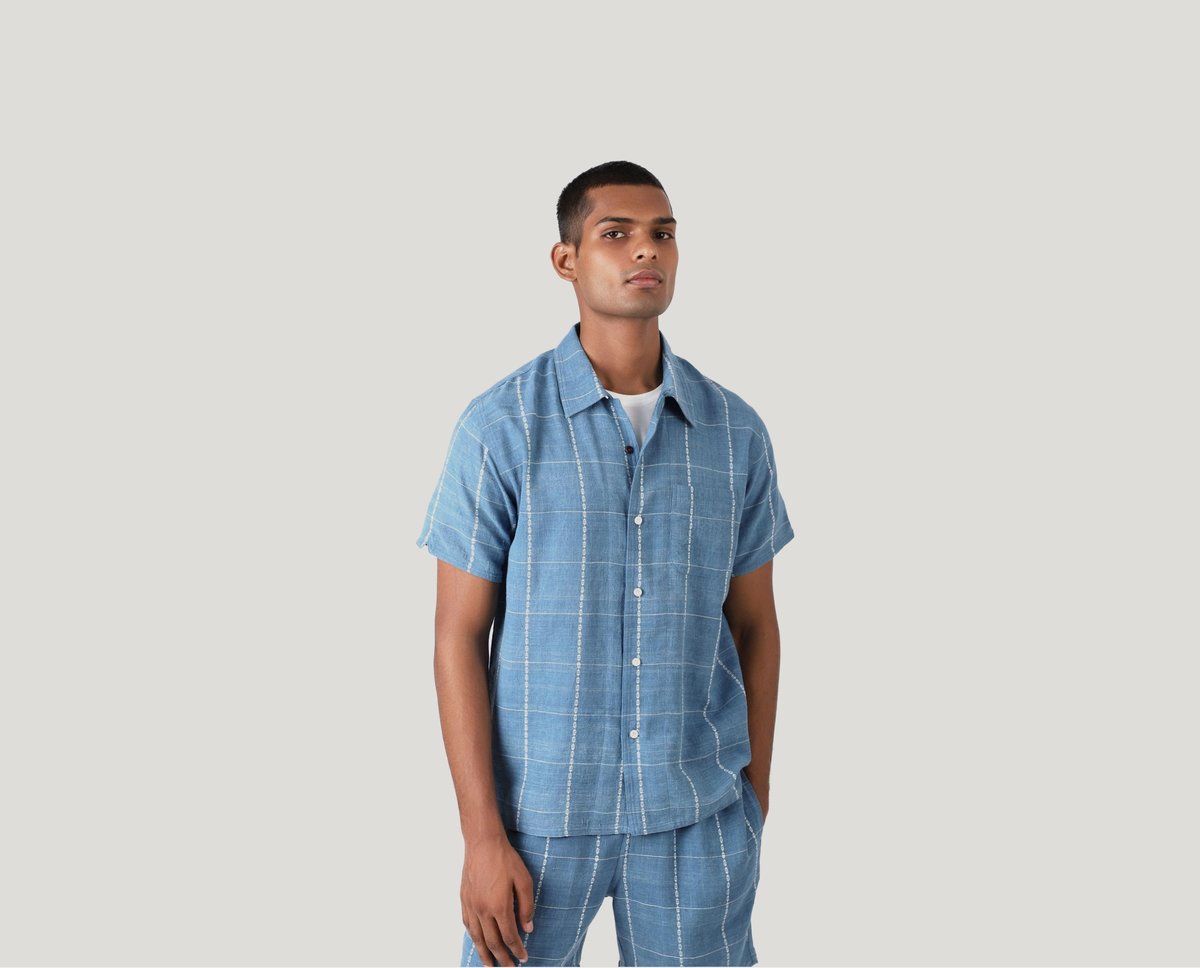 Kardo Chintan Grid Shirt | Garmentory