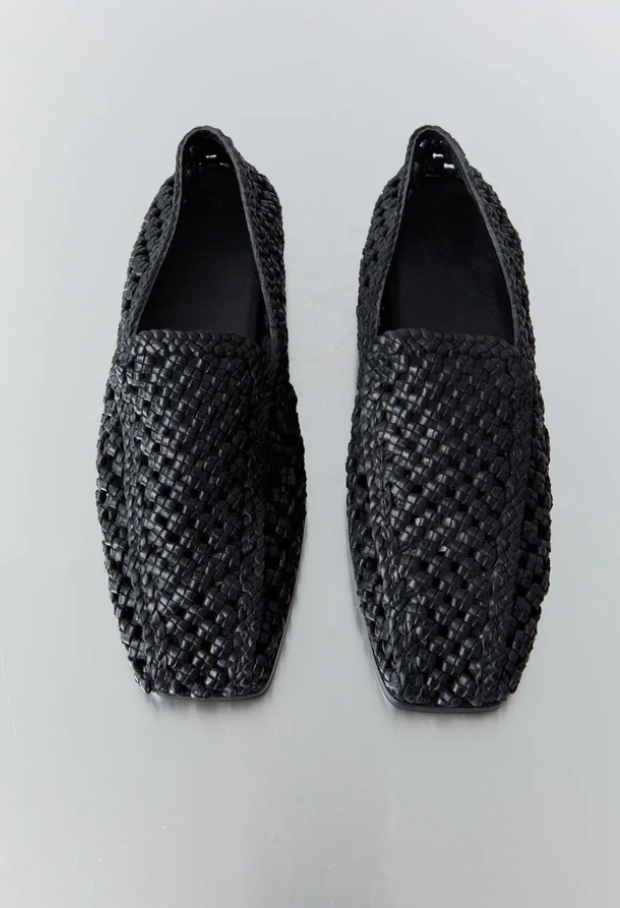 St. Agni Macrame Loafer - Black | Garmentory