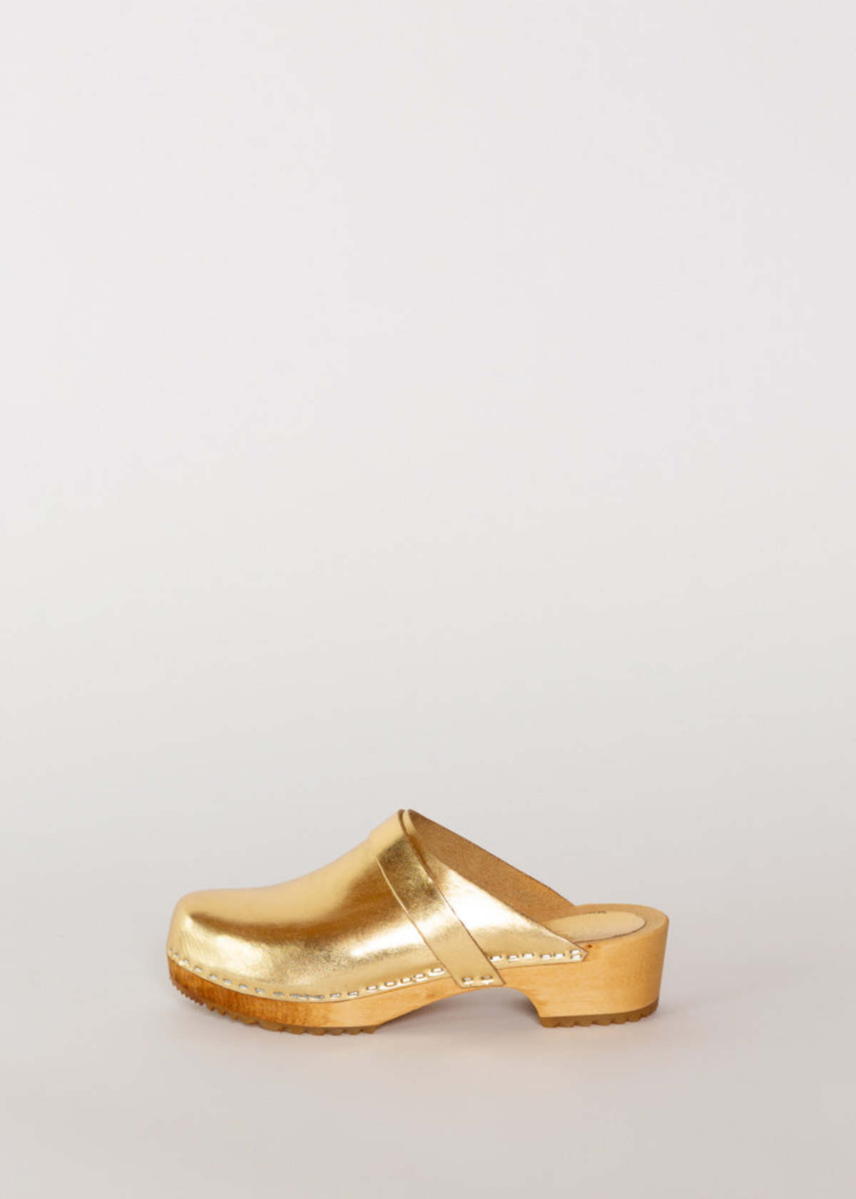 Lost and Found Gold Chloe Clog | Garmentory