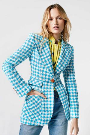 Smythe Birkin Houndstooth Blazer | Garmentory