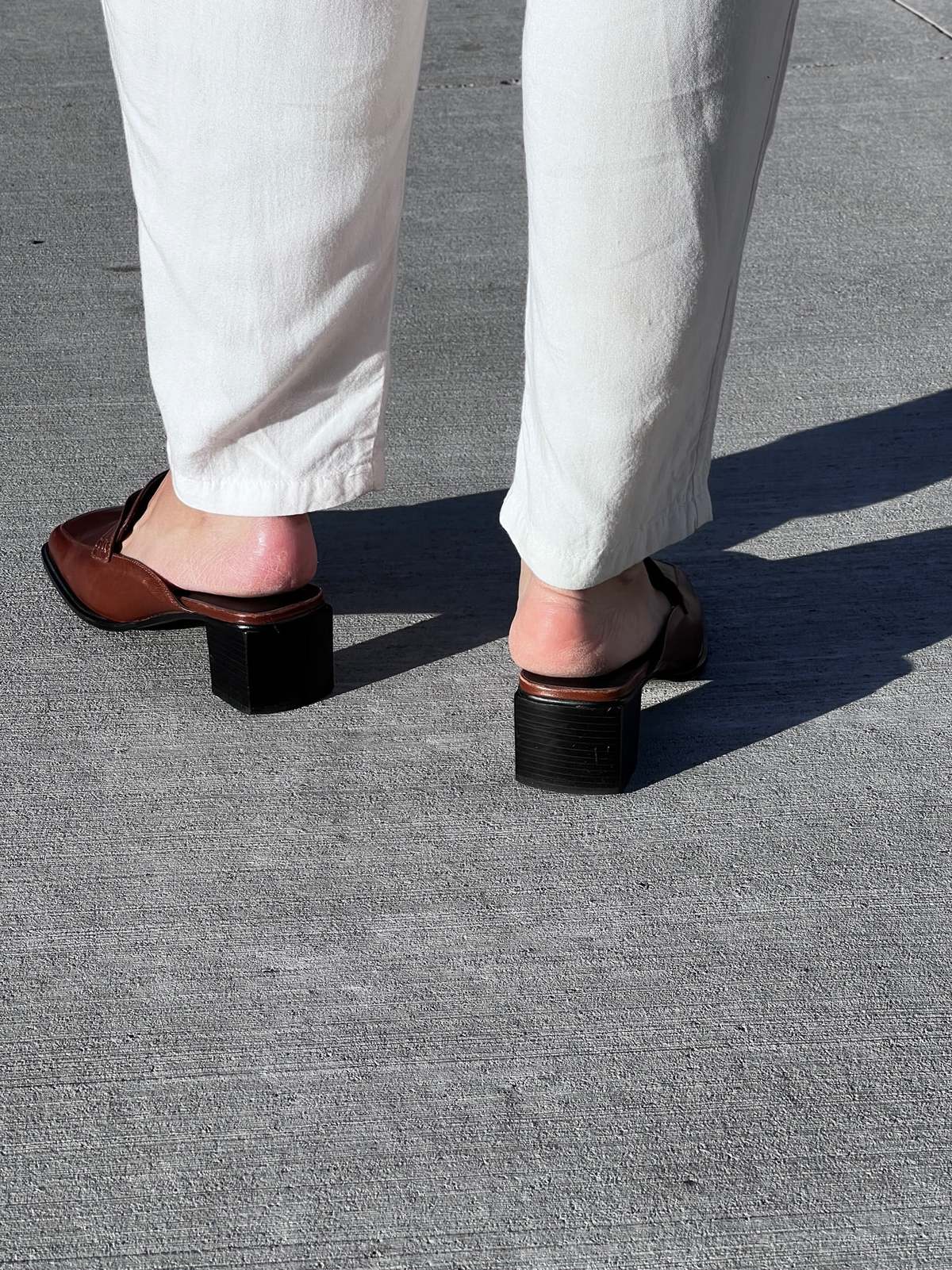 Vintage Leather Slip On Shoes - Milk Chocolate | Garmentory
