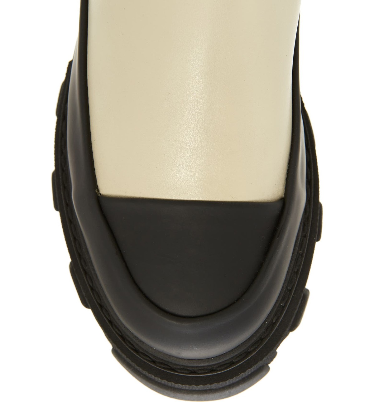 Ganni Tubular Leather Boots - Oyster Gray | Garmentory