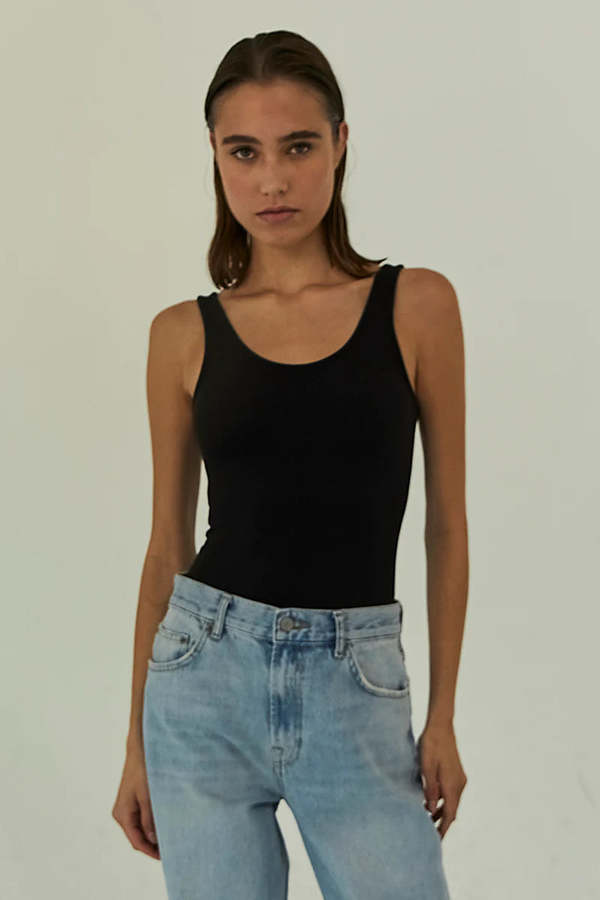 The Range Modal Jersey No Bra Club Tank - Black | Garmentory