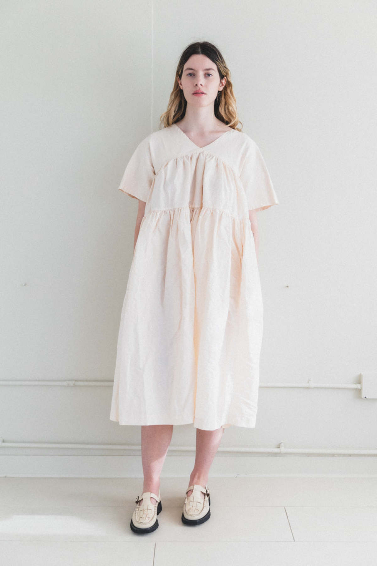 Casey Casey ELSA DRESS - PEACH FINE | Garmentory