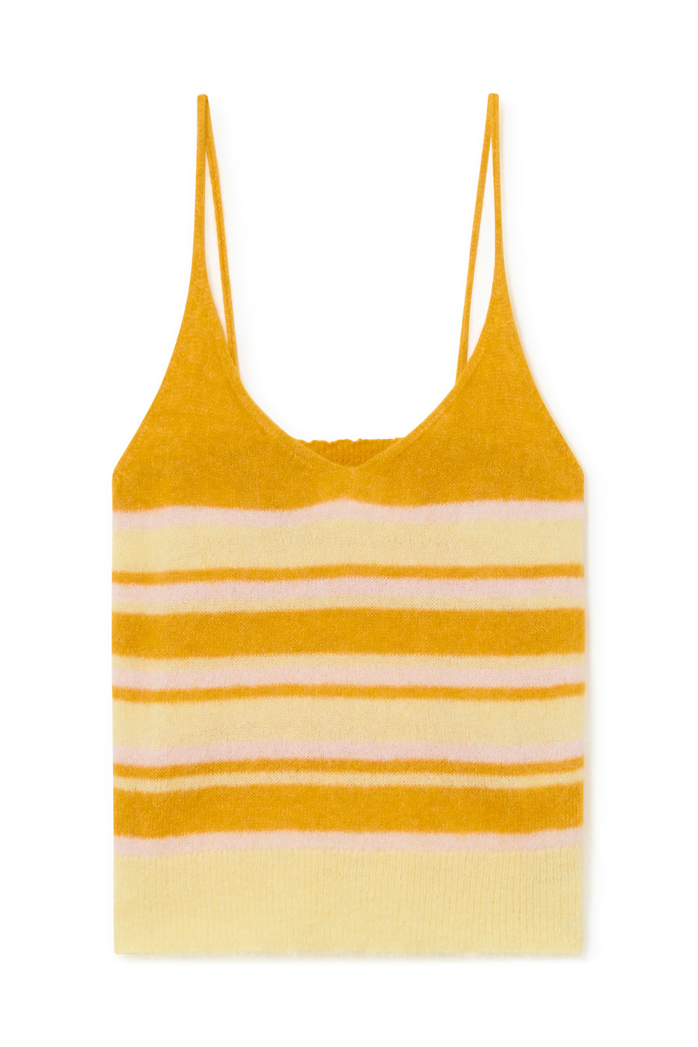 sita murt Stripe Knit Tank - Mustard | Garmentory